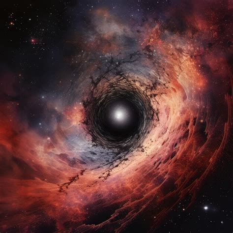 Arafed image of a black hole in the center of a galaxy generative ai ...