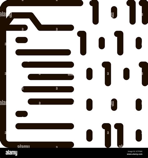 Binary File Coding System Vector Icon Stock Vector Image And Art Alamy