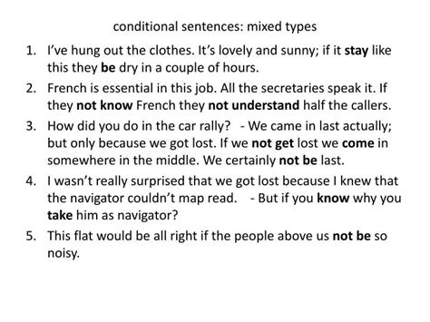 Ppt Conditional Sentences Mixed Types Powerpoint Presentation Free