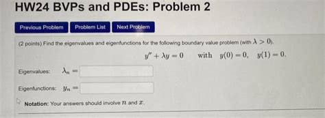 solved hw24 bvps and pdes problem 2 previous problem