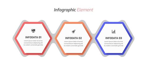 Premium Vector Minimal Business Infographic Template Design With Hexagon Label Icon And 3