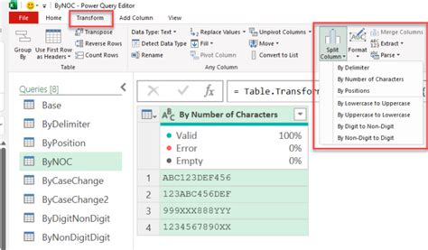 Split Column In Power Query For Excel Wmfexcel