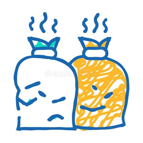 Garbage Bags Flat Icon Doodle Illustration Stock Vector Illustration Of Transportation Sketch Garbage Bags Flat Icon Doodle Illustration Stock Vector Illustration Of Transportation Sketch