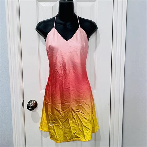 Princess Polly Sunset Mini Dress Pink Multi Please Depop