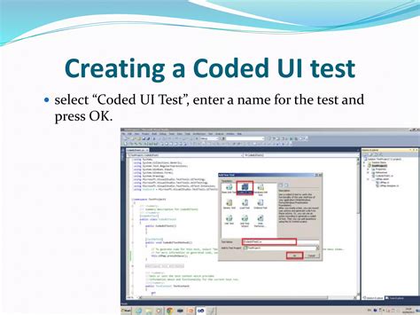 Coded Ui Lesson 4 Coded Ui Test Ppt