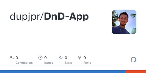 GitHub Dupjpr DnD App