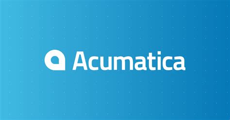 Cloud Accounting And ERP Software Acumatica ERP