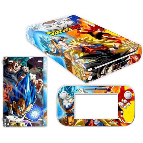 Dragon Ball Super Skin Sticker For Nintendo Wii U Console Cover With