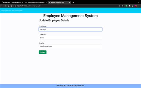 GitHub Bhattacharya Arka Employee Management System An Employee Management System Made Using