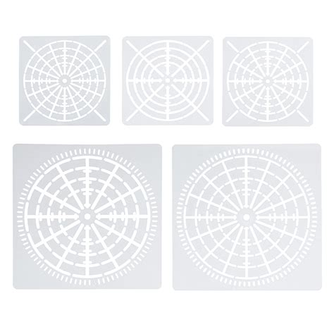 Uxcell 8 12 16 Segment Mandala Stencil 5 Pack Mandala Stencils Reusable Mandala Template