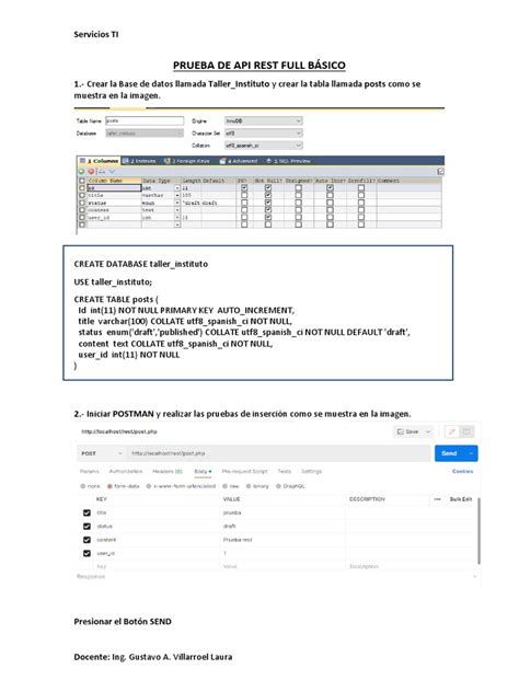 Prueba De Api Rest Full Básico Pdf