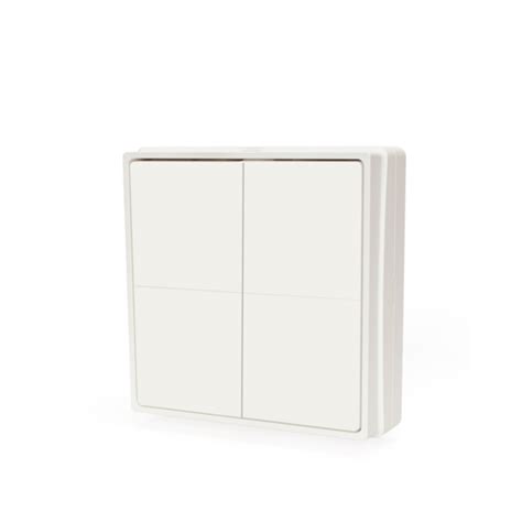 Shelly Blu Wall Switch 4 White With Standalone Adapter Oyanet