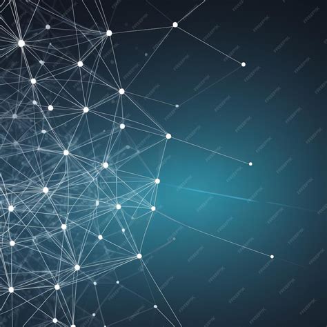 Premium Photo Abstract Background With Connecting Lines And Dots