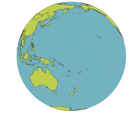 Coordinate System Clipping Polygons To Hemisphere For Azimuthal Orthographic Projection Using