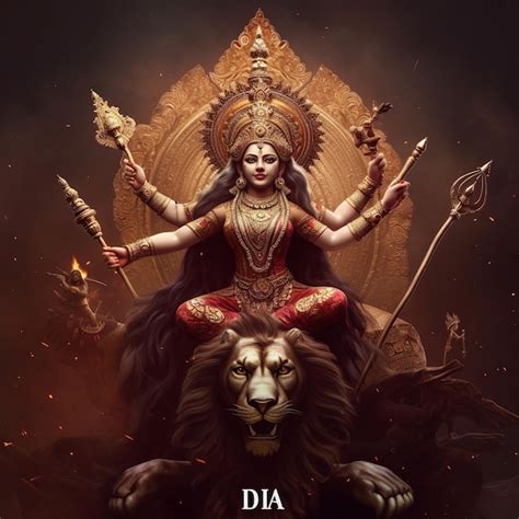 Premium Ai Image Maa Durga Generative Ai