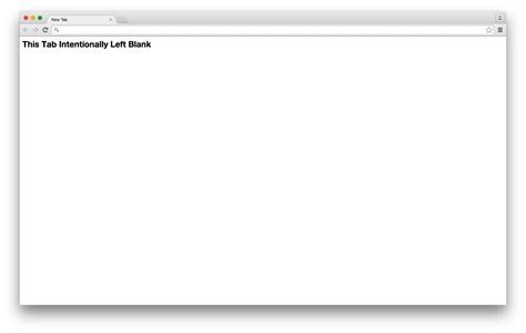 Chrome Intentionally Blank Tab Joseph Scott