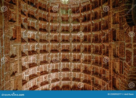 Ceiling Of The Church Of St Francis Of Assisi Built In 1661 Ad Is Visible At The Far En
