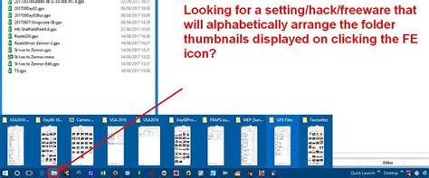 alphabetically arrange folder thumbnails windows 10 forums