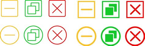 Maximize And Minimize Close Window Button Web Buttons For Software And