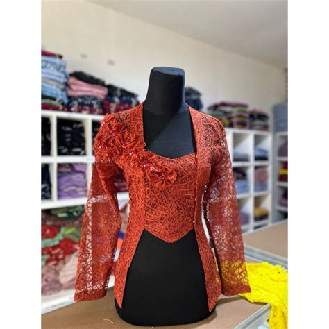 Jual Kebaya Kutubaru Bunga Modern Kebaya Kurubaru Simple Kebaya Wisuda