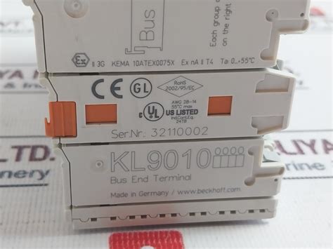 Beckhoff Bk9050 Ethernet Tcp Ip Bus Coupler 24vdc Aeliya Marine Tech