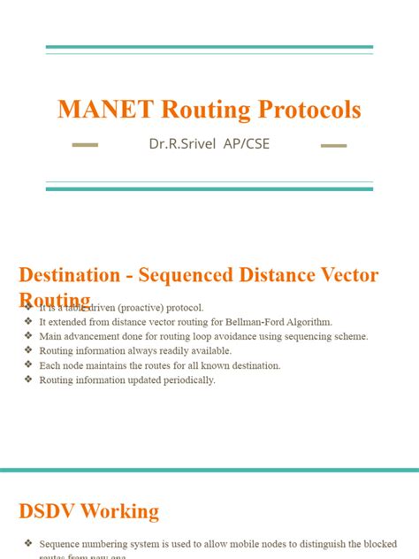 Unit 3 Manet Routing Protocols Pdf Wireless Ad Hoc Network Routing