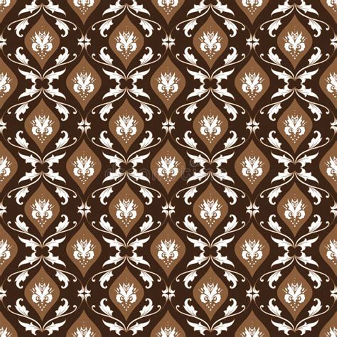 Batik Brown Java Style Stock Illustrations 1042 Batik Brown Java