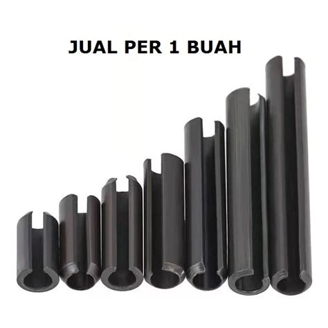 Jual Roll Pin 6 Mm X 80 Mm C Pin Belah Baja Hitam Dowel Pins Sellock