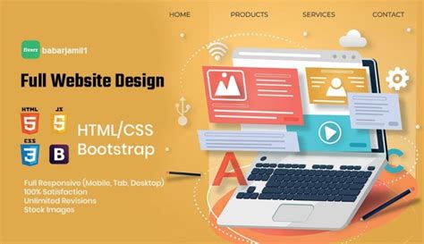 Do Frontend Web Development In Html Css Bootstrap By Babarjamil1 Fiverr