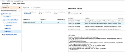 Installing Sqlalchemy In Consumption Plan · Issue 598 · Azureazure Functions Python Worker