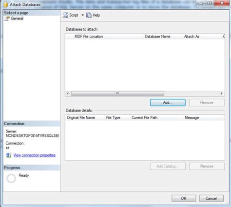 Move A Database Using Detach And Attach In Sql Server 2012