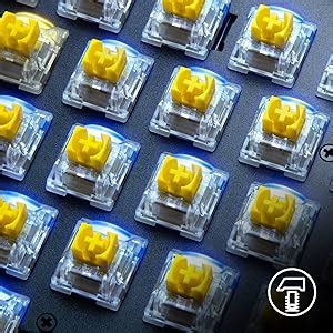 Amazon Com Razer Mechanical Switches Replacement Pack For Gaming Keyboard Gen Yellow Linear