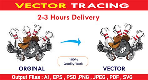 do vector tracing recreate redraw logo convert to vector by