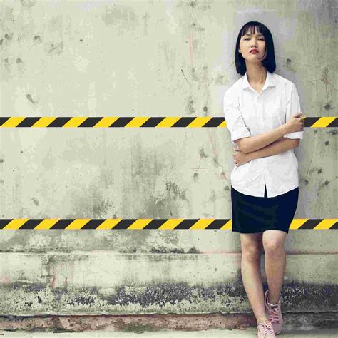 2 Rolls Gestreepte Veiligheid Markering Tapes Floo Vicedeal