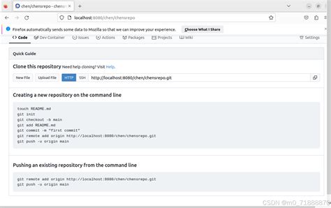 使用devstar搭建git托管平台与git基本使用 Csdn博客