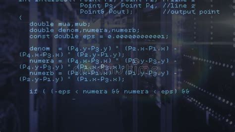 Computer Code Animation Over Data Center Servers With Blue Lighting