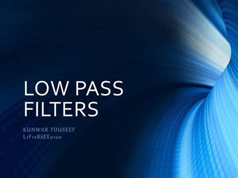 smoothing filters in spatial domain pptx