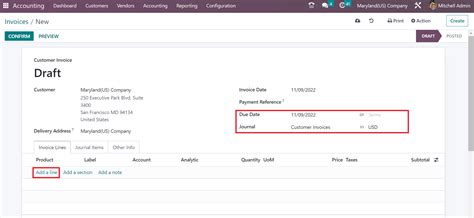 sales tax computation of maryland us using odoo 16 accounting