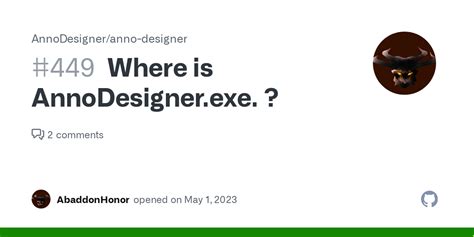 Where Is Annodesignerexe · Issue 449 · Annodesigneranno Designer