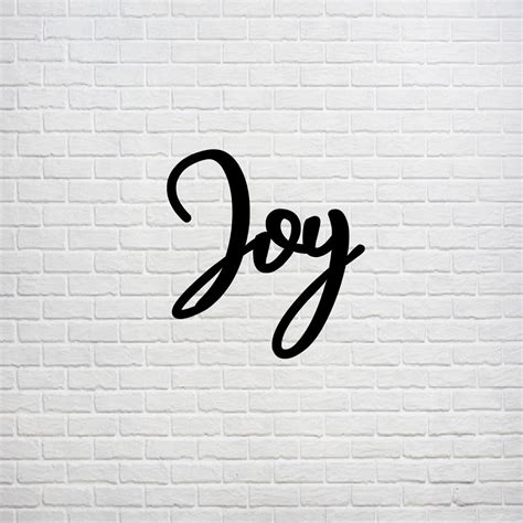 Joy Word Sign Cursive Word Sign Joy Sign Wood Sign Wooden Sign Joy