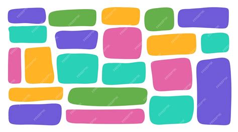 Premium Vector Hand Drawn Rectangle Frame Setdoodle Frame For Textbox Geometric Doodle Border