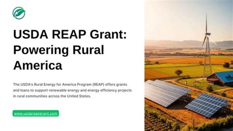 Usda Reap Grant Powering Rural America Usda Ppt