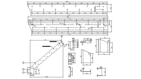 Angle Section Drawings D View Autocad Software File