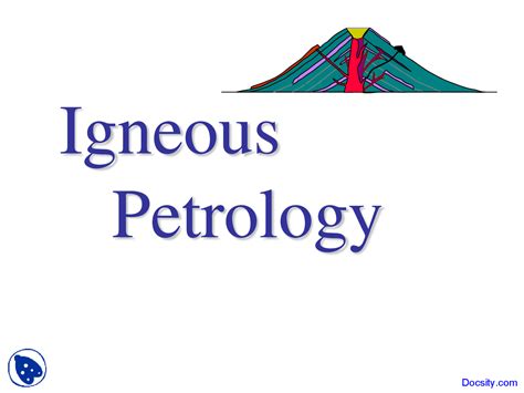 Igneous Geochemistry I Lecture Slides Docsity