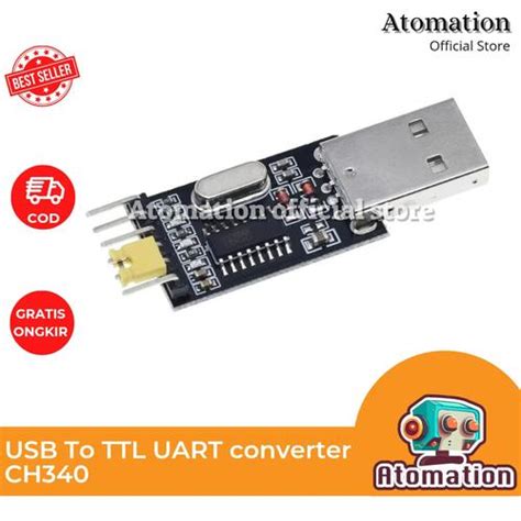 Promo Converter Konverter Usb To Ttl Serial Uart Ch340 Downloader Programmer Kab Sleman