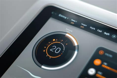 Smart Thermostat Interface Showcasing Realtime Energy Consumption And Optimization Options