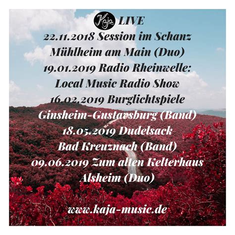 Aktuelle Live-Termine für euren Kalender