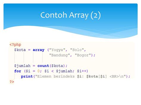 Pertemuan Ke 5 Array Dan Fungsi Ppt Download