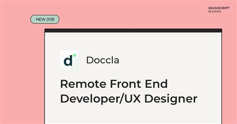 Javascript Works On Linkedin Remotework Remotejobs Javascript