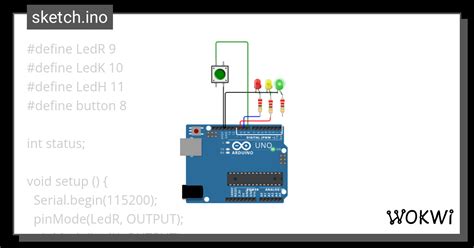 Button Penyebrangan Orang Wokwi Arduino And Esp32 Simulator